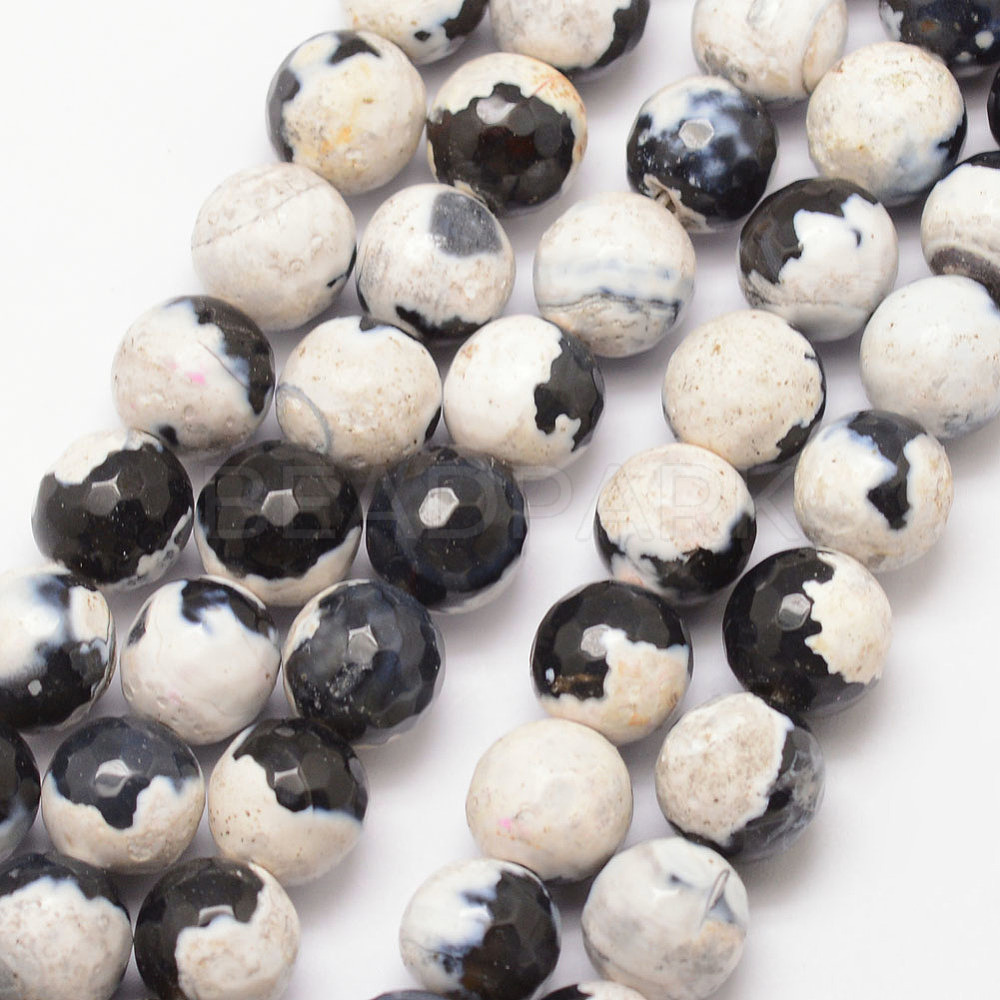 Natural Fire Crackle Agate Bead Strands - Beadpark.com