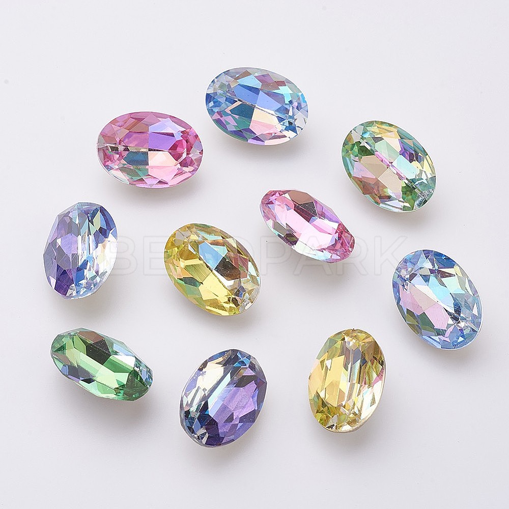 K9 Glass Rhinestone Cabochons - Beadpark.com