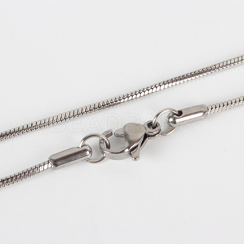 Tarnish Resistant 304 Stainless Steel Snake Chain Necklace Making ...