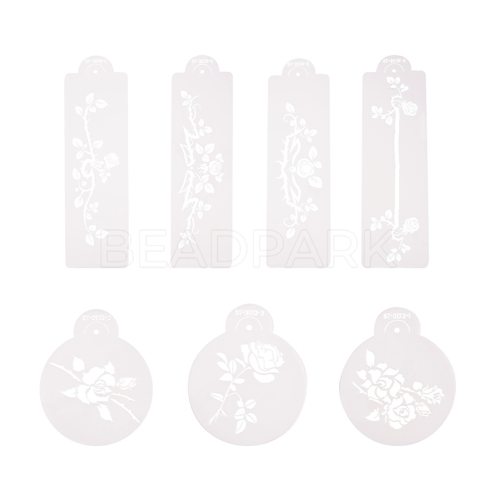 Plastic Flower Spray Stencils - Beadpark.com