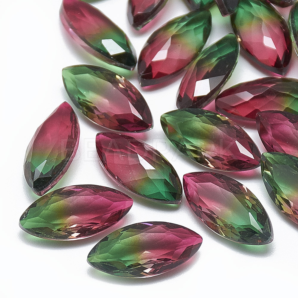Pointed Back Glass Rhinestone Cabochons - Beadpark.com