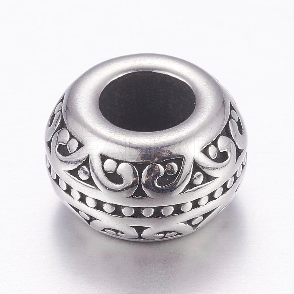 304 Stainless Steel European Beads - Beadpark.com